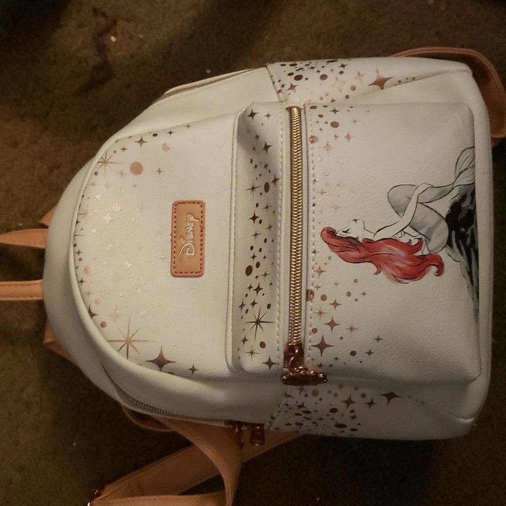 Little Mermaid Rose Gold Mini Backpack - Gem